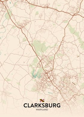 'Clarksburg MD' Poster by IMR Designs | Displate