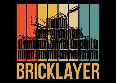 'Retro Bricklayer' Poster by CrazySquirrel | Displate