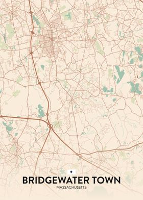 'Bridgewater Town MA' Poster by IMR Designs | Displate