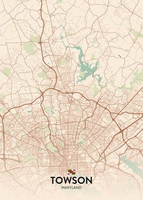 'Towson MD' Poster by IMR Designs | Displate