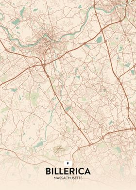 'Billerica MA' Poster by IMR Designs | Displate