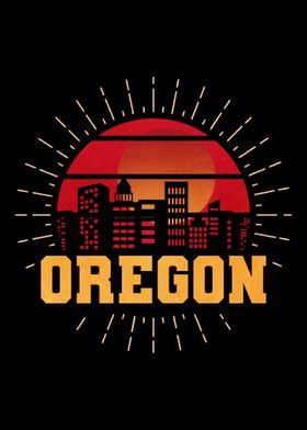 'Retro Oregon State' Poster by Hexor | Displate