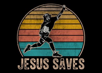 'Baseball Catcher Jesus' Poster by professionaldesigns | Displate