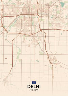 'Delhi MI' Poster by IMR Designs | Displate