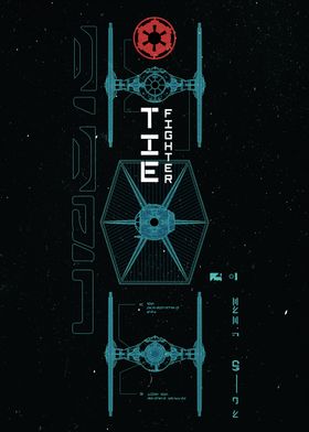 'Tie Fighter' Poster by Star Wars | Displate