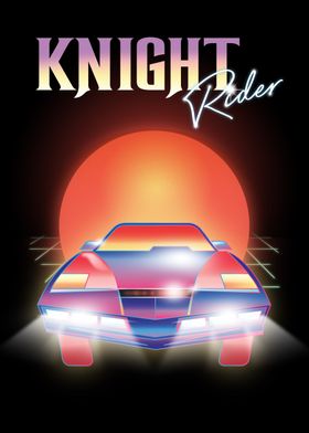 'K.I.T.T. artwork' Poster by Knight Rider | Displate