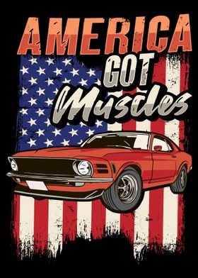 'American muscle car' Poster by Michael | Displate