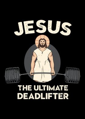 'Jesus Deadlift' Poster by Michael | Displate
