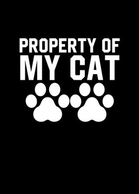 'Property Of My Cat' Poster by TheLoneAlchemist | Displate