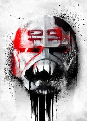 'Wrecker Graffitti Helmet' Poster by Star Wars | Displate