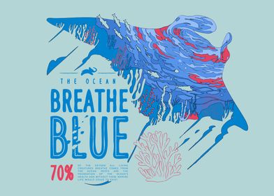 'Breathe Blue' Poster by Animal Planet | Displate