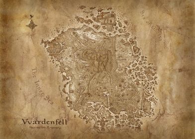 'Morrowind Anth New Map' Poster by The Elder Scrolls | Displate