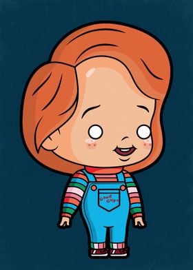 'Chibi Chucky' Poster by Child's Play | Displate