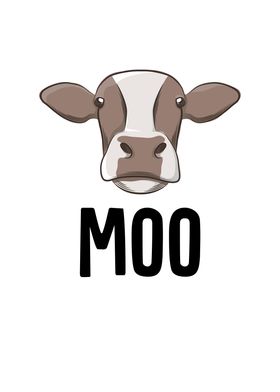 'Cow Moo' Poster by TheLoneAlchemist | Displate