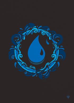 'Island Symbol' Poster by Magic The Gathering | Displate