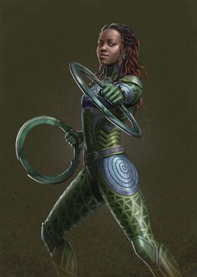 'Nakia figure' Poster by Marvel | Displate