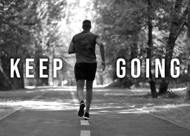 'Keep Going Running' Poster by CHAN | Displate