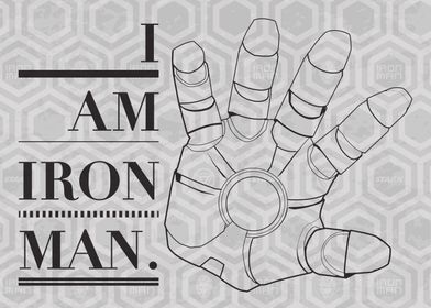 'I am Iron Man' Poster by Marvel | Displate