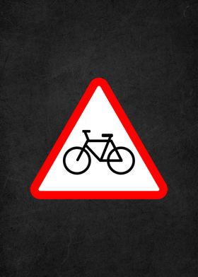 'bike line sign' Poster by Bestselling Displate | Displate