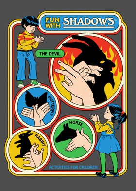 'Fun with Shadows' Poster by Steven Rhodes | Displate