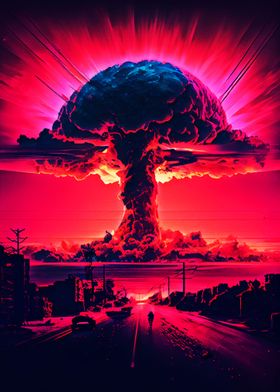 'Nuclear Bomb Illustration' Poster by Muh Asdar | Displate