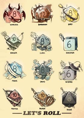 'Dice Map' Poster by Valentina Fabbri | Displate