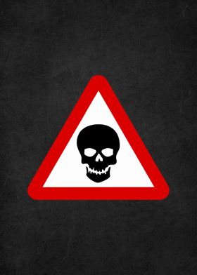 'danger sign warning' Poster by Bestselling Displate | Displate