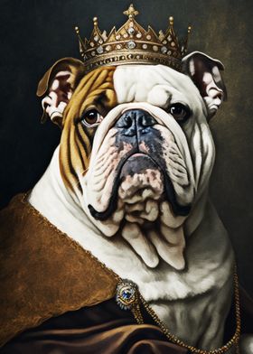 'Royal Dog Paint' Poster by Coffee Design | Displate