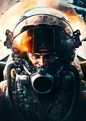 'Paint Fighter Pilots' Poster by Muh Asdar | Displate