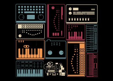 'Modular Synthesizer' Poster by professionaldesigns | Displate