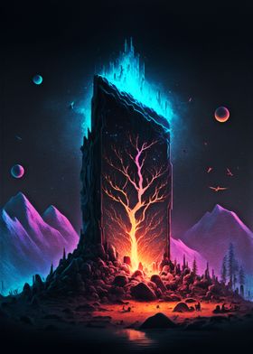 'Monolith Lighting' Poster by Muh Asdar | Displate