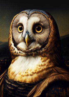 'Legendary Owl Painting' Poster by Coffee Design | Displate