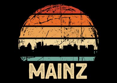 'Mainz skyline' Poster by Hexor | Displate