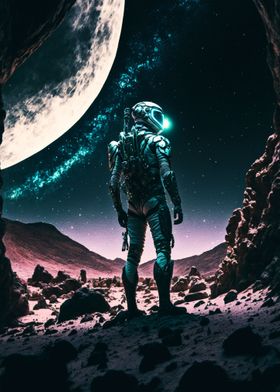 'Futuristic space pilot' Poster by Muh Asdar | Displate