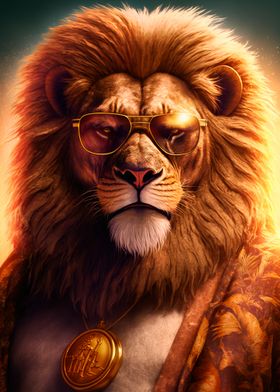 'Cool Animal Lion' Poster by nogar007 | Displate