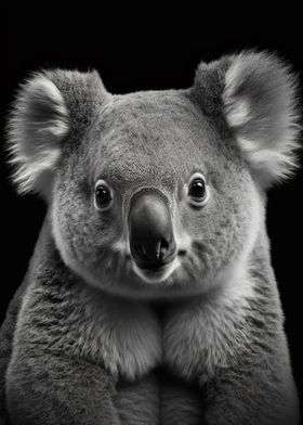 'Portrait of a Koala' Poster by Five Senses Art | Displate