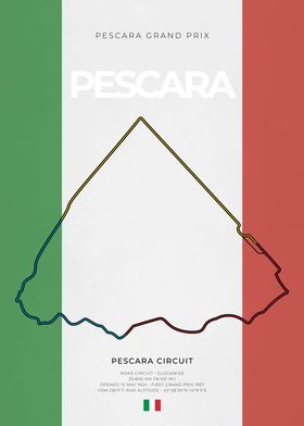 'Pescara Formula One Track' Poster by Alo | Displate