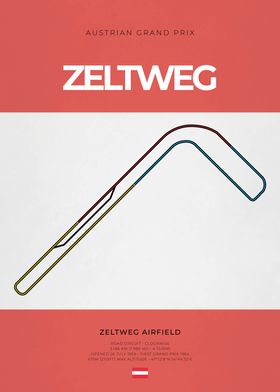 'Zeltweg F1 Circuit Austria' Poster by Alo | Displate