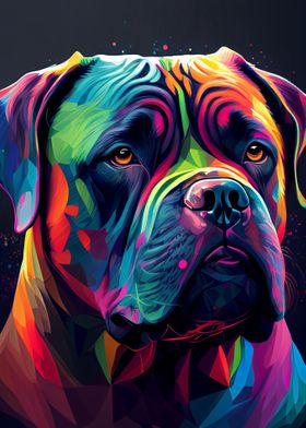 'Cane Corso Colorful' Poster by DecoyDesign | Displate