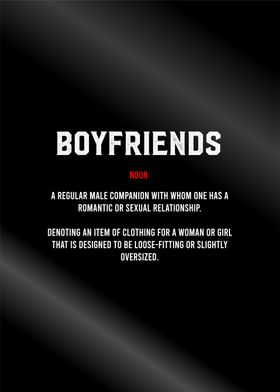 'boyfriend definition art' Poster by Bestselling Displate Poster | Displate