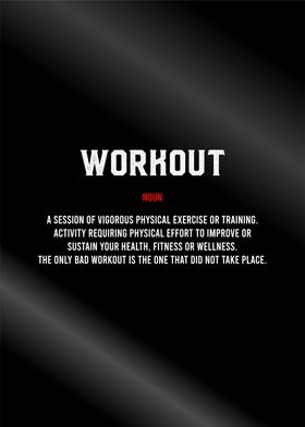 'workout definition poster' Poster by Bestselling Displate Poster ...