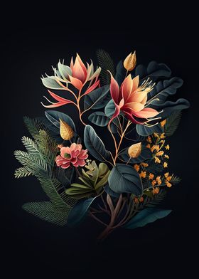 'Golden Sap' Poster by Botanic Mumble | Displate