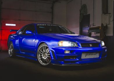 'Nissan GT R' Poster by Spot Cars | Displate