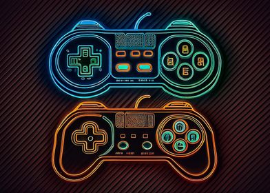 'Retro Style Gaming' Poster by Steel Canvas Creations | Displate