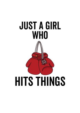 'Just a Girl Who Hits' Poster by TheLoneAlchemist | Displate