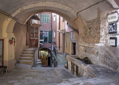 'Village of Perinaldo' Poster by Sergio Pazzano | Displate