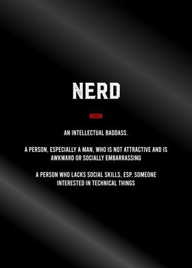 'nerd motivational text art' Poster by Bestselling Displate Poster ...
