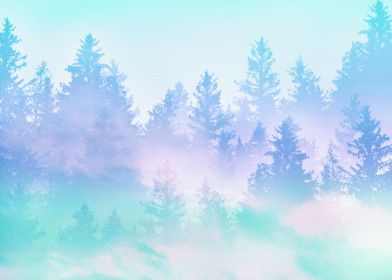 'Pastel Forest Dream 4' Poster by Anita's & Bella's Art | Displate