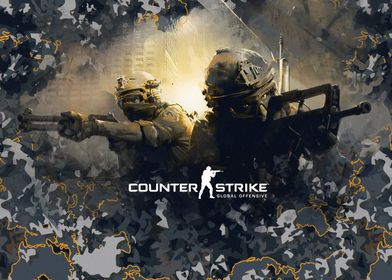 'Counter Strike Camo' Poster by Counter-Strike | Displate