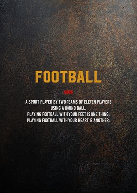'football' Poster by Greatest of all time Displate | Displate